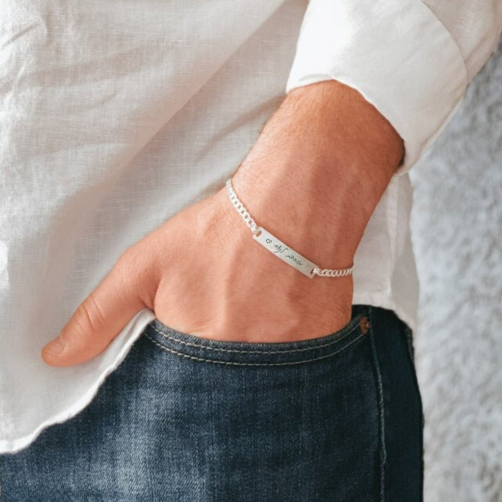 צמיד חריטה כתב יד | Anna – Shak-it jewelry